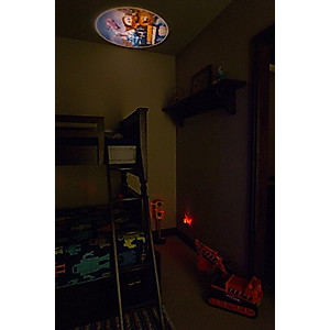 Projectables Pixar Cars LED Kids Night Light, Plug-In, Projector, Dusk-to-Dawn, Lightning McQueen, Mater, Holly, for Hallway, Bedroom, Nursery, Playroom, Gaming Room, 11740