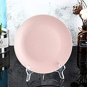 6 Pack 7 Inch Acrylic Easel Stand, Display Stand, Plate Stands for Display, Photo Holder Picture Frame Book Stand (Clear)