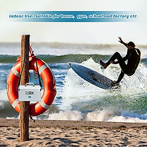 KYODOLED Locking Key Medicine Box,First Aid Key Safe Box with Lock,Key Medication Storage Lock Box for Drugs Use, 12.2'' x 7.8'' x 8.2'' White