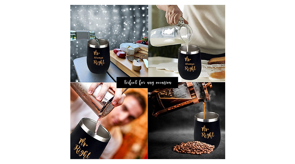 Mr and Mr Wine Tumbler Set – Perfect Gift for Couples