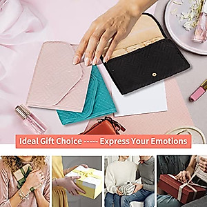 Travel Jewelry Bag for Women Girls, Portable Jewelry Storage Organizer, Small Foldable Display Roll for Rings Earrings Necklaces Bracelets (Green)