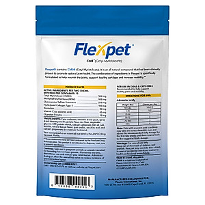 FlexPet Maximum Strength Soft Chews – All-Natural Pain Reliever for Dogs with Glucosamine and Cetyl Myristoleate (CM8), Hip and Joint Supplement, Anti-Inflammatory: Trial Pack - 30 Soft Chews