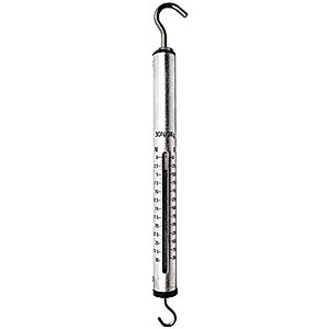 Economy Dynamometer, Aluminum - 3kg / 30N - Zero-Point Calibration Capability - High Resolution Scale, Spring Balance - Classroom Quality - hBARSCI