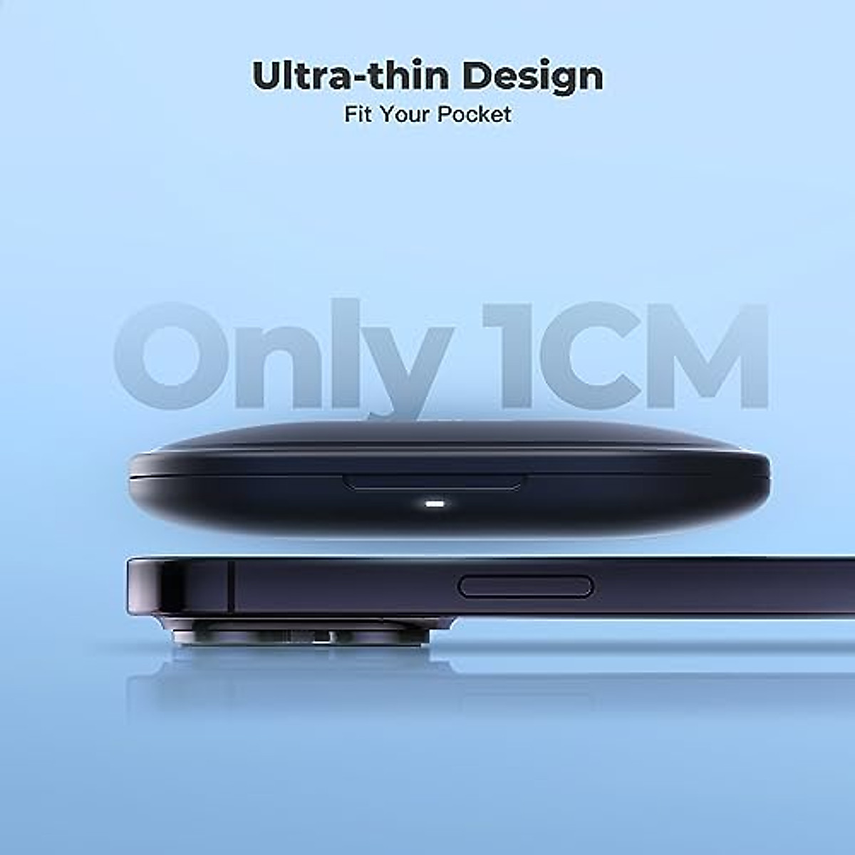 BlitzMax Open Ear Headphones Wireless Bluetooth 5.3 with 4 mic, Open Ear Earbuds with Dual 16.2mm Dynamic Drivers, 61H Playtime, Deep Bass Headhones for iPhone, Sports, Running, Walking, Workout