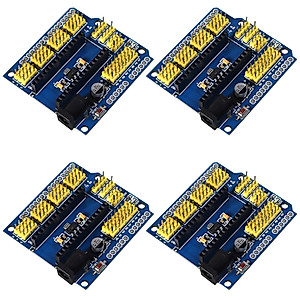 Diitao 4PCS for Nano I/O Expansion Sensor Shield Multi-Purpose Extension Sensor Shield Module Pin Header for Nano 3.0 Duemilanove 2009(Yellow)