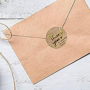 GUAGLL 3 Rolls Thank You Baking Sticker Cute Printing Sticker Label 1 Inch 500Pcs/Roll for Envelope Gift