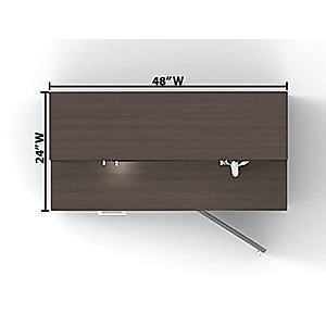 Breaktime Buffet Sideboard Kitchen Break Room Lunch Coffee Kitchenette Model 8035 2 pc Espresso – Factory Assembled (Furniture Items Purchase ONLY)