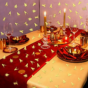 Sursurprise 200Pcs Twerk Theme Gold Metallic Foil Confetti, Funny Twerking Birthday Stripper Bachelorette Bridal Shower Table Scatters Favors, Night Out Pole Dance Disco Decor Supplies