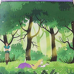 Loungefly Disney Tangled Rapunzel Swinging From Tower Mini Backpack Womens Double Strap Shoulder Bag Purse