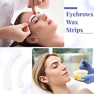 400 Pieces Facial Hair Removal Kit - Wax Strips for Eyebrows, Lips, Face for Women, Men - Home and Travel Use