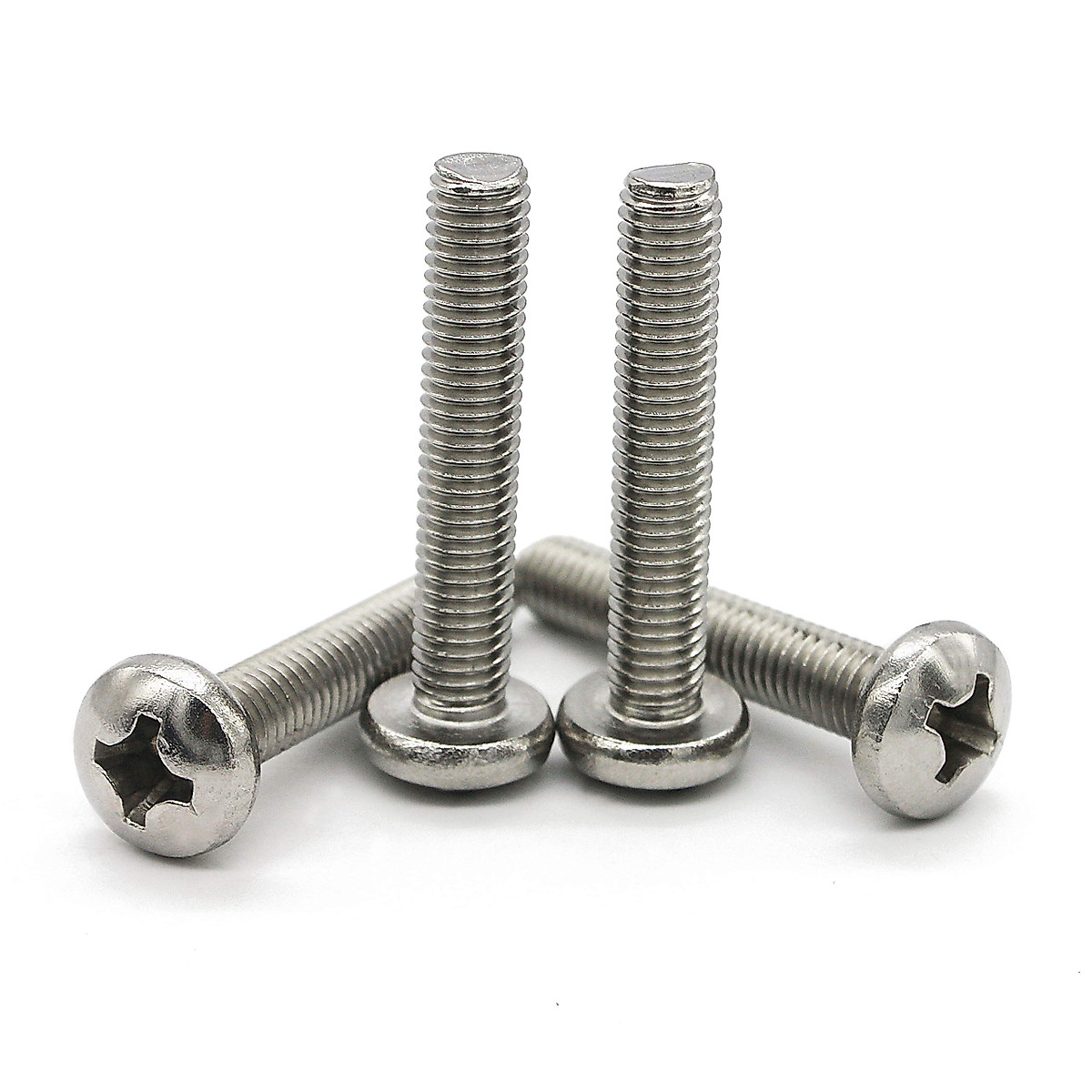 (10 pc) M8-1.25x35 mm Pan Head Phillips Machine Screws,18-8 Stainless Steel by Fullerkregs
