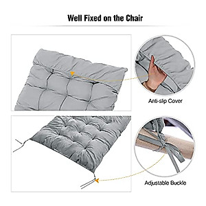 REDCAMP Chaise Lounge Chair Cushion for Patio Furniture, Thicker Soft Comfortable Zero Gravity Chair Pad for Outdoor Indoor Home Office, Grey 65"x21"