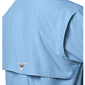 Columbia Men's Bahama II UPF 30 Short Sleeve PFG Fishing Shirt, Sail, Large