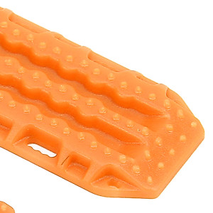 Dilwe 2pcs RC Sand Ladder, RC Plastic Recovery Ramps Board Compatible with 1/24 1/18 RC Car(Orange)