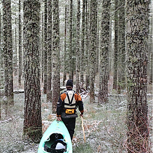 Salamander Retriever Kayak Rescue Throw Rope Bag & Tow Tether