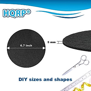 HQRP 6-Pack Charcoal Filters for Compost Bucket 6.7 Inch Round Compost Bin Filter for Kitchen Countertop Pail