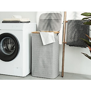 StorageWorks 3-Pack Foldable Trapezoid Storage Bins with Large Laundry Hamper