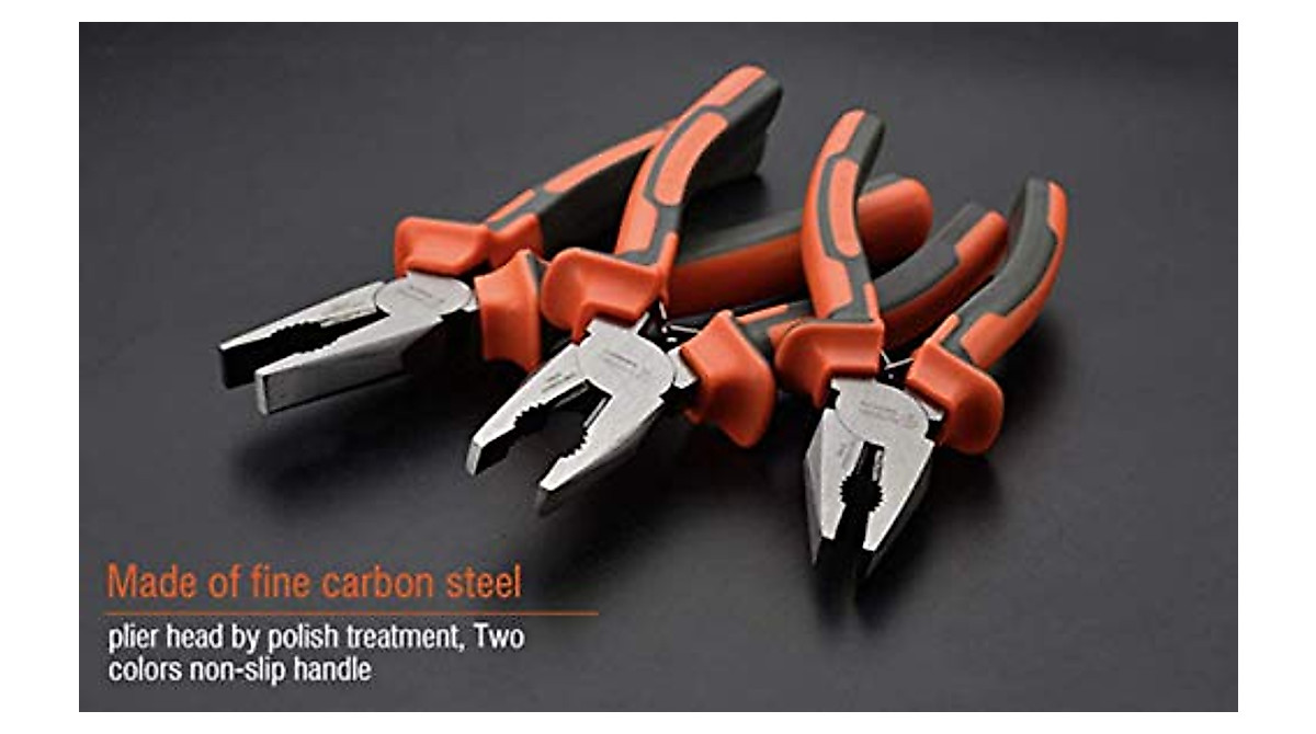 Edward Tools 8” Combination Pliers - Heavy Duty Gripping