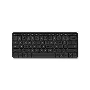 Microsoft Designer Compact Keyboard - Matte Black. Standalone Wireless Bluetooth Keyboard. Compatible with Bluetooth Enabled PCs/Mac