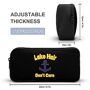Lake Hair Don't Care Pencil Case Pencil Pouch Coin Pouch Cosmetic Bag Office Stationery Organizer