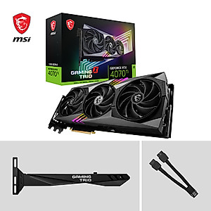 MSI GeForce RTX 4070 Ti GAMING X TRIO 12G Gaming Graphics Card - 12GB GDDR6X, 2760 MHz, PCI Express Gen 4, 192-bit, 3X DP v 1.4a, HDMI 2.1a (Supports 4K & 8K HDR)