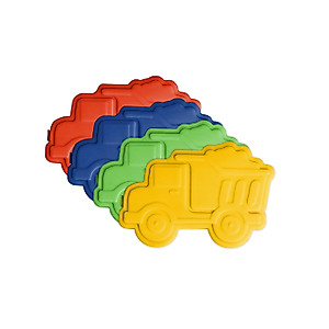 Simple Modern Character Shaped Ice Pack for Lunch Box | Slim, Reusable, Freezer Safe Icepack for Kids Bento Box, Lunch Bags, or Lunchbox | 4 Pack | Construction Truck