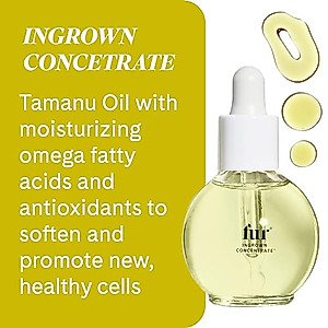 Fur Ingrown Hair Care Duo: Two-Step Preventative Ingrown Hair Treatment - Combines Fur Oil and Ingrown Concentrate - 0.5 FL oz each