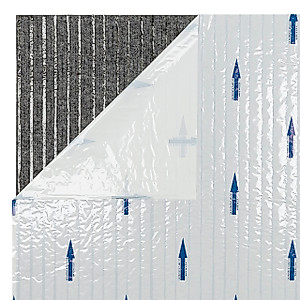 Mohawk Home 24" x 24" Indoor/Outdoor 0.25" Pile Height, Peel and Stick Carpet Tile, Grey Polyester, (Pack of 15) (60 sqft/Box)