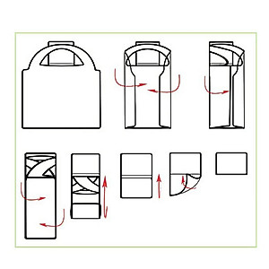 Kerr's Choice Lightweight Portable Grocery Bag Large Capacity Shopping Bag Durable Reusable Tote Bag Travel Accessories - Kawaii Bag