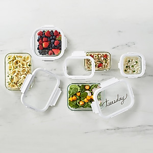 Sur La Table Glass Storage Containers, 10-Piece Set, Clear