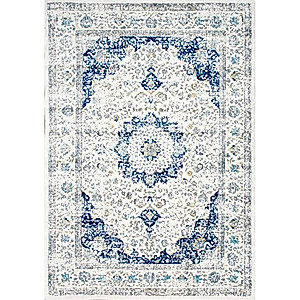 nuLOOM Persian Verona Distressed Area Rug, 3' x 5', Blue