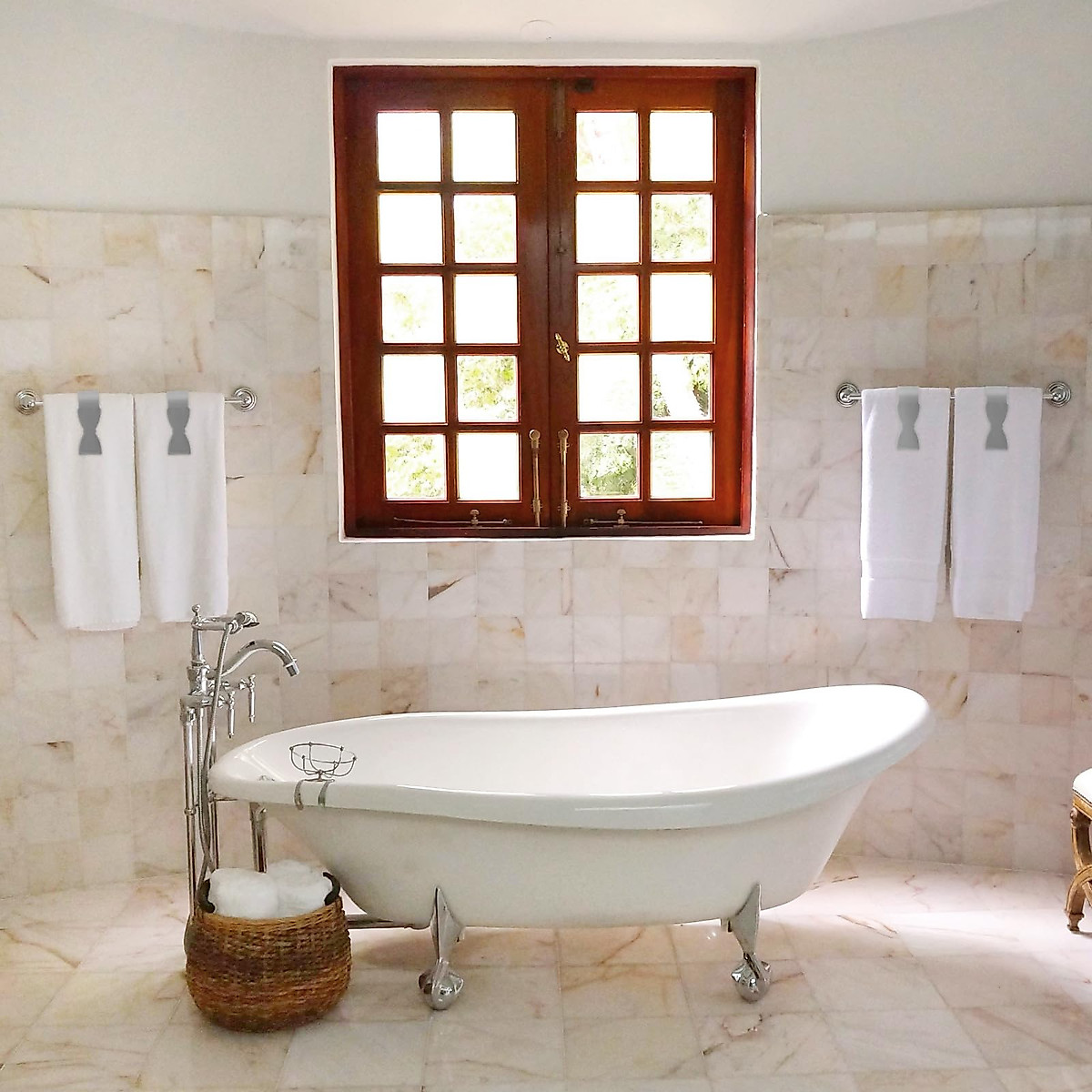 XIHIRCD 12 Pcs Towel Clips for Kitchen, Kitchen Tower Clips Hand Towel Clamps Hand Towel Clips for Fixing Towels on Kitchen Oven Handle Bathroom Towel Rack (Gray)