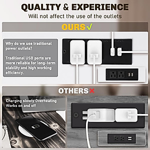 GORZING Nightstand with Charging Station, Small End Table, Narrow Side Table with Drawer, Rustic Bedside Tables for Bedroom, Living Room, White