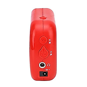 Buddha Music Player, Portable Buddha Music Machine with 22 Songs Mini Buddhist Prayer Machine Buddhist Supplies for Household Travel Temple(Red)