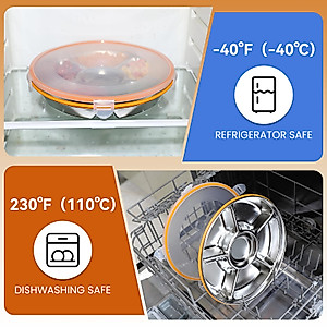 YENXIKU Divided Serving Tray with Lid, Stainless Steel Veggie Tray with Plastic Lid, Reusable Vegetable Platter, Snack Tray, Snackle Box for Party, Easy to Clean (6 Compartments, 60oz)