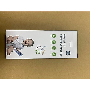 Baby Realistic TV Remote Control Toy with Light and Sound, Upgrade Adjustable Volume, Early Educational Musical Toys with 3 Language English,French and Spanish Gift Toy for 3+ Months Boys or Girls