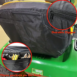 Riding Lawn Mower Seat Cover Skyour Waterproof Tractor Seat Covers Compatible with John Deere/ Kubota/ Craftsman/ Cub Cadet Mower, Universal Lawn Mowers Tractors Seats Covers up to 14" High