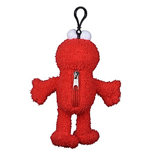 Sesame Street Elmo & Cookie Monster Plush 8" Bag Clip Set,Toys for Kids, Toddler, & Preschoolers, 2 Pc