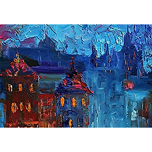 Old City Night, Limited Edition, Signed and Numbered Print