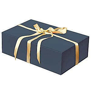 Luxury Large Gift Box 13.8"x9"x4.3" Storage Box Ribbon Magnetic Closure for Luxury Packaging Box for Mother's Day, Birthdays, Bridal Gifts,Weddings