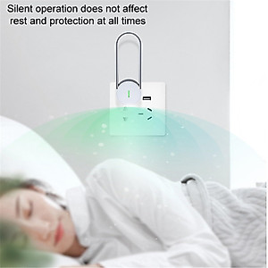 USB Air Purifier Air Cleaner for Home and Bedroom Quiet Sleep Mode Air Cleaner Pets Hair for Compact Portable Air Purifiers for Kitchen and Office