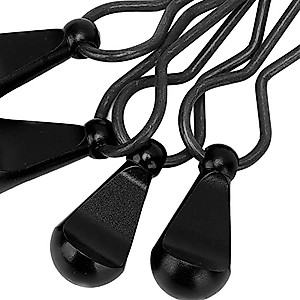 DAUERHAFT RC Car R Clips, Stainless Steel Easy Installation Durable 4Pcs RC Car Body Clip with Aluminum Alloy Handle for 1/10 RC Cars for 1/8 RC Cars(Black)