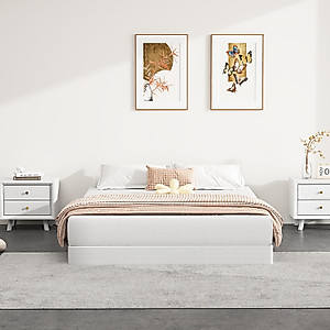 NHODIR Box Spring for Queen Bed, 5 inch Queen Box Spring Only, Strong Metal Frame Mattress Foundation, No Noise, Easy Assembly