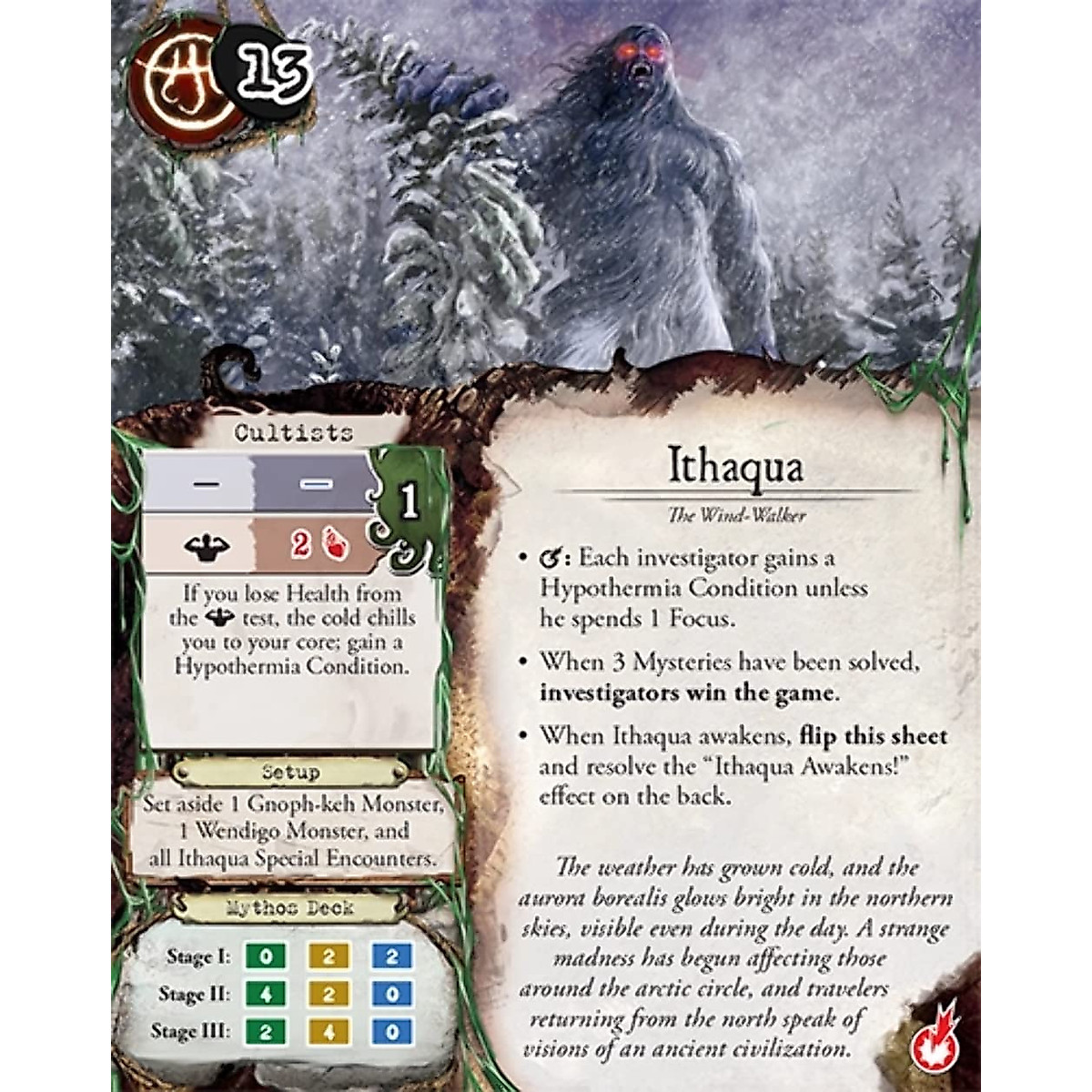Eldritch Horror Mountains of Madness Board Game EXPANSION | Mystery Game | Cooperative Board Game for Adults and Family | Ages 14+ | 1-8 Players | Avg. Playtime 2-4 Hrs | Made by Fantasy Flight Games