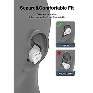 Wireless Earbuds, Bluetooth 5.3 Earbuds, 32H Playtime True Wireless Bluetooth Earbuds with Charging Case and LED Power Display, Sport Workout Earbuds Built in Mic Waterproof Bass Sound Headset (White)