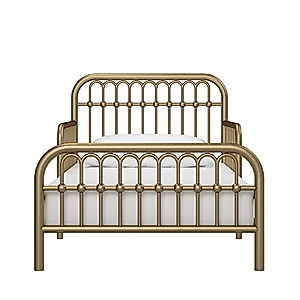 Little Seeds Monarch Hill Ivy Metal Toddler Bed, Gold