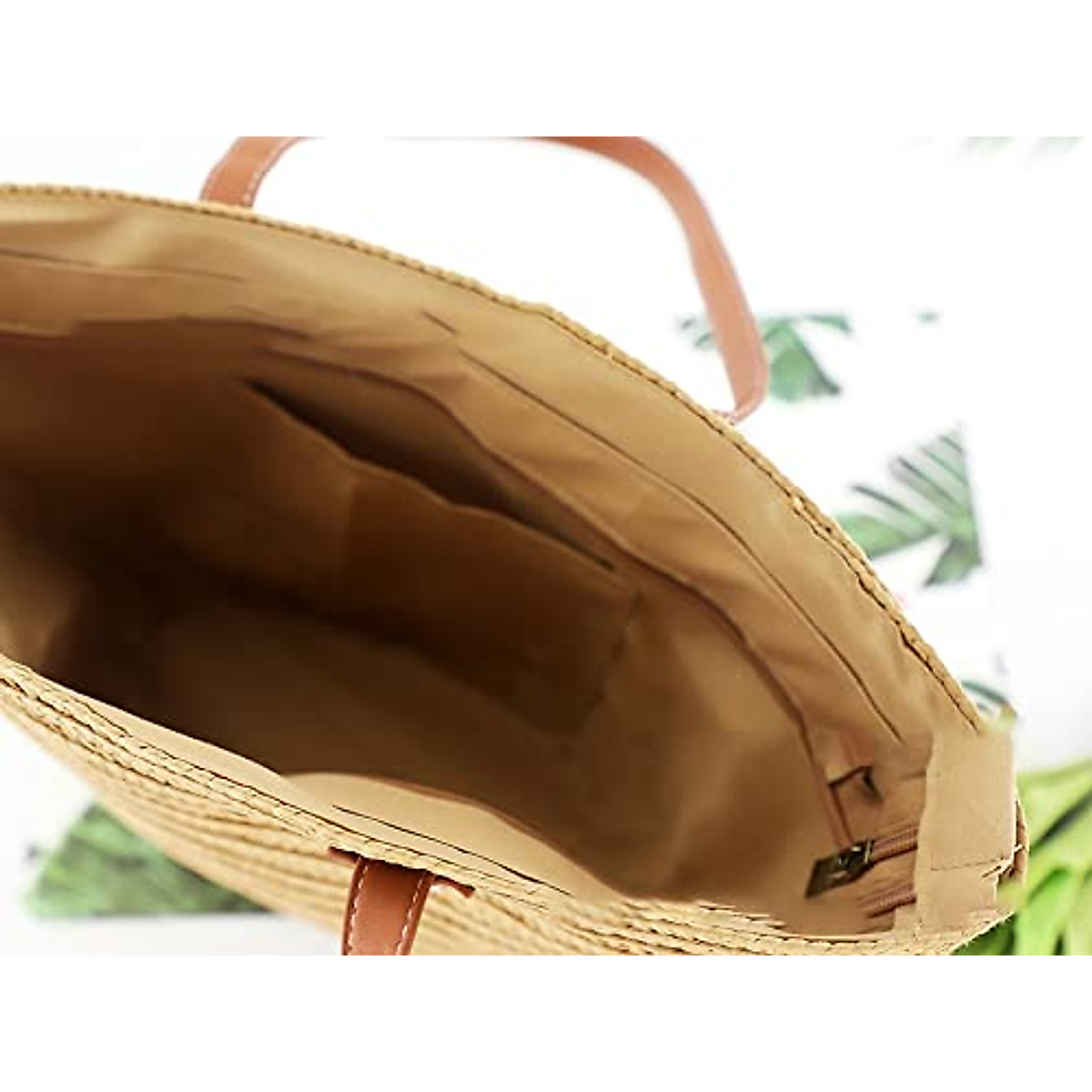 Straw Tote Bag Shoulder Bag for Women Straw Beach Bag Handbag Soft Bohemian Hobo Bag Casual Beach Daypack for Vacation