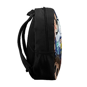 Coraline Teenagers Water Resistant Casual Backpack 3D Printed Fashion Travel Bag Schoolbag for Boys And Girls 17 Inch