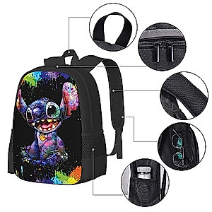 Giuda Cute Anime Backpack 17 Inch Large Capacity Multifunction Backpacks Lightweight Sports Travel Laptop Bag Daypack