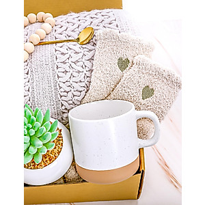 Blanket Gift Baskets, Get Well Soon Gift Boxes for Women, Self Care Package，Unique Relaxation Gift Boxes, Thank You Gifts.